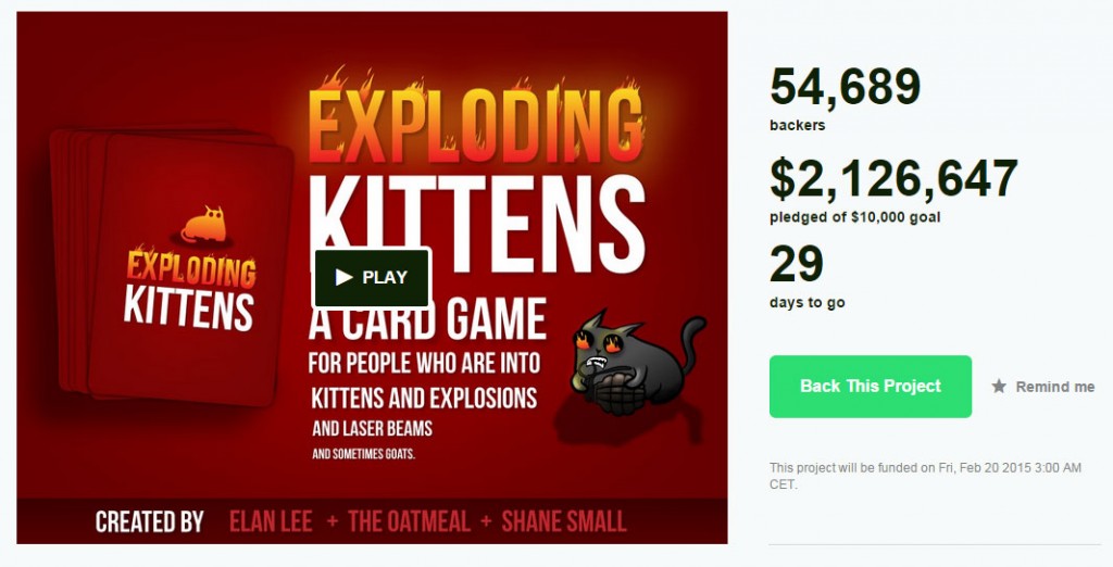 Konsten att lyckas med crowdfunding - Exploding Kittens - Sölve ...